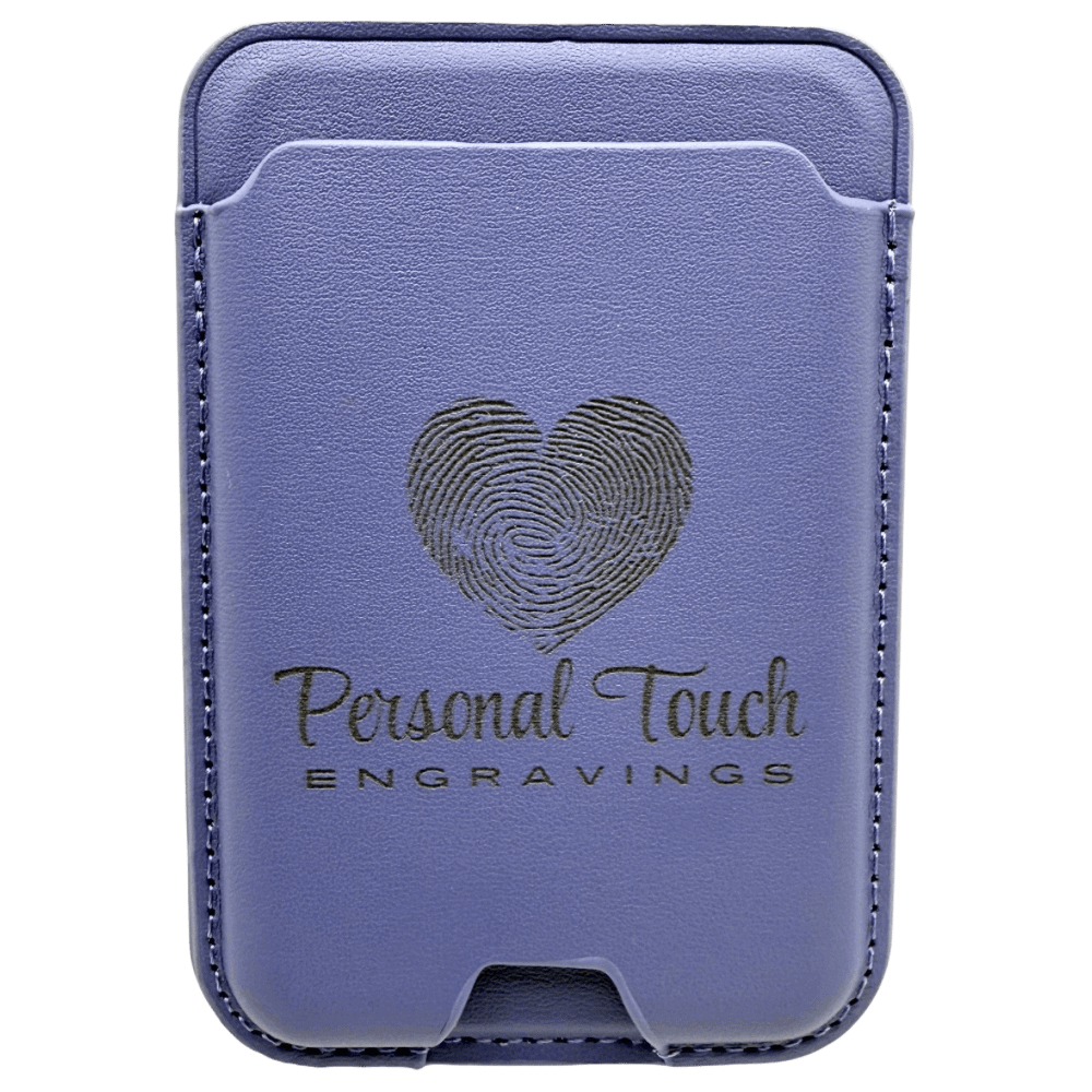 Engraved Leather MagSafe Phone Wallet – Personal Touch Engravings
